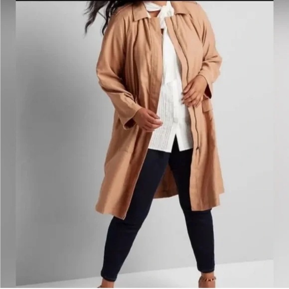 Lane Bryant | Jackets & Coats | Nwt Lane Bryant Womens Tan Trench Coat ...